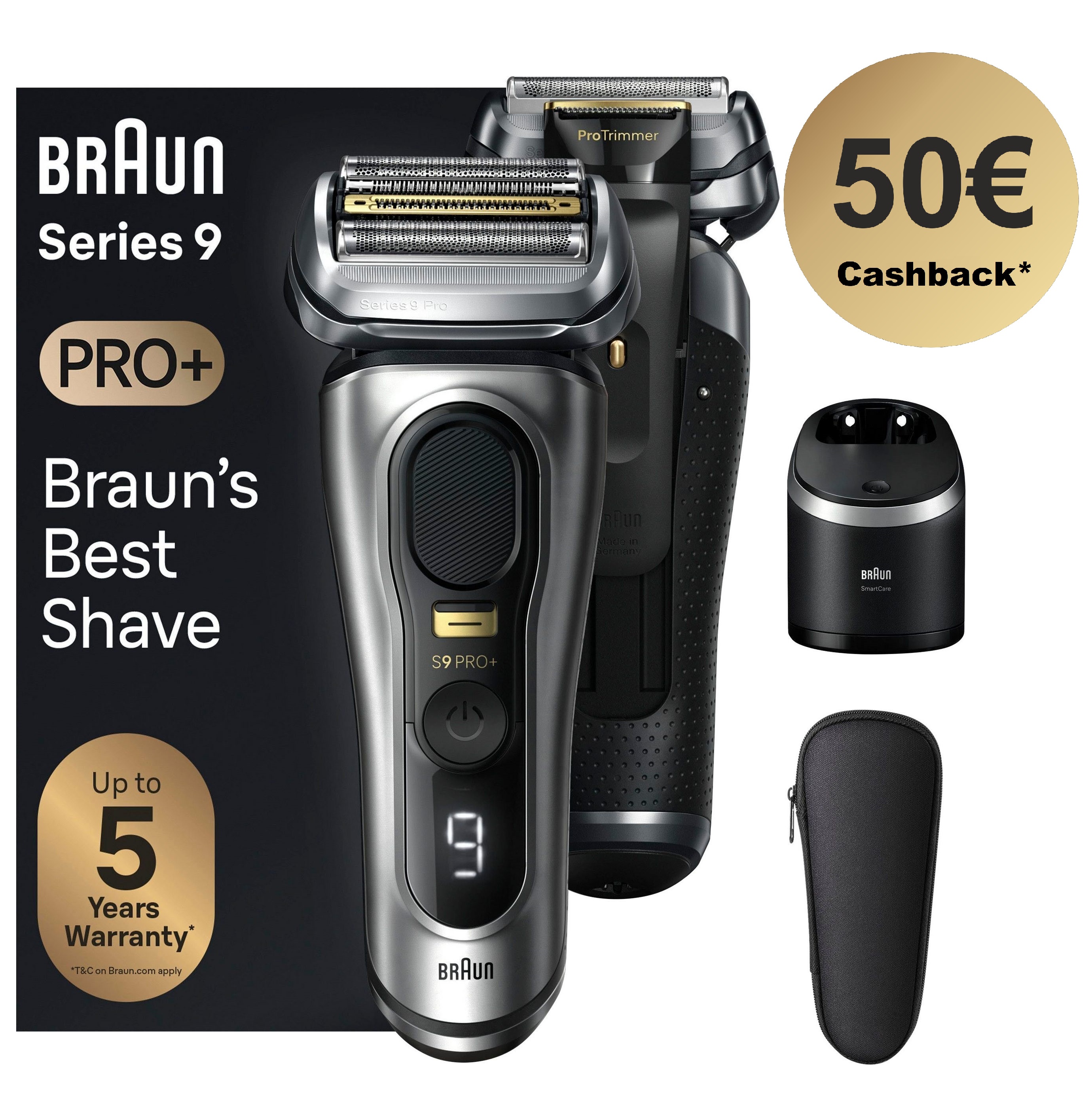 BRAUN Series 9 Pro+ 9467cc - jetzt mit 50€ Cashback und 5 Jahre ...