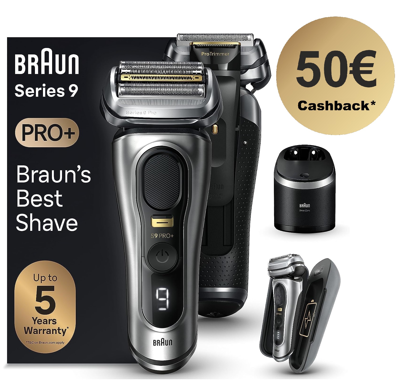 BRAUN Series 9 Pro 9577cc - jetzt mit 50€ Cashback und 5 Jahren ...